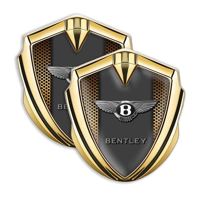 Bentley Car Logo Badge/domed Epoxy Sticker in a Metal Frame for Car ...