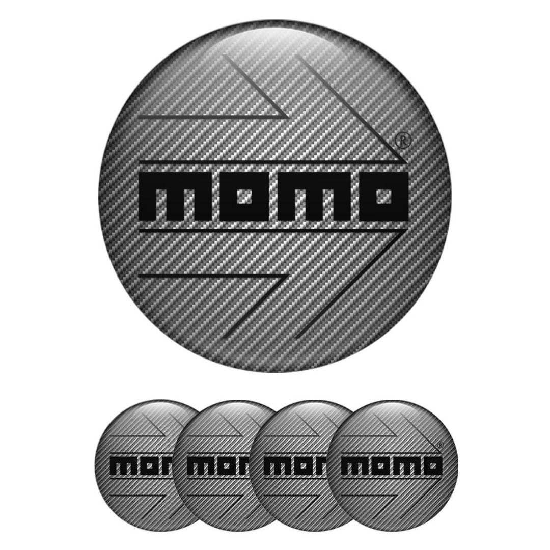 4 X Momo Wheel Centre Hub Caps 3D Self Adhesive Stickers High Quality ...