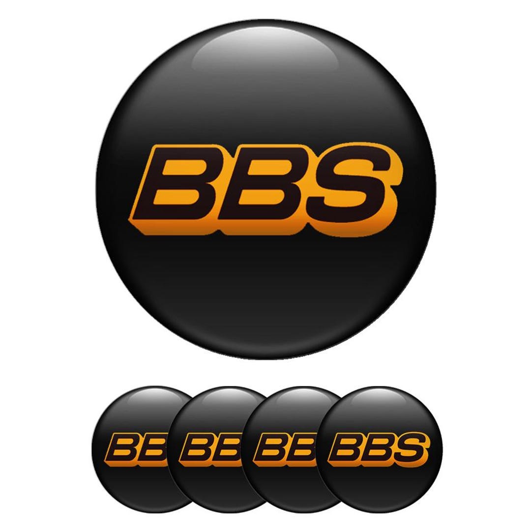 4 X BBS Wheel Centre Caps 3D Gel Silicone Stickers Self Adhesive ...