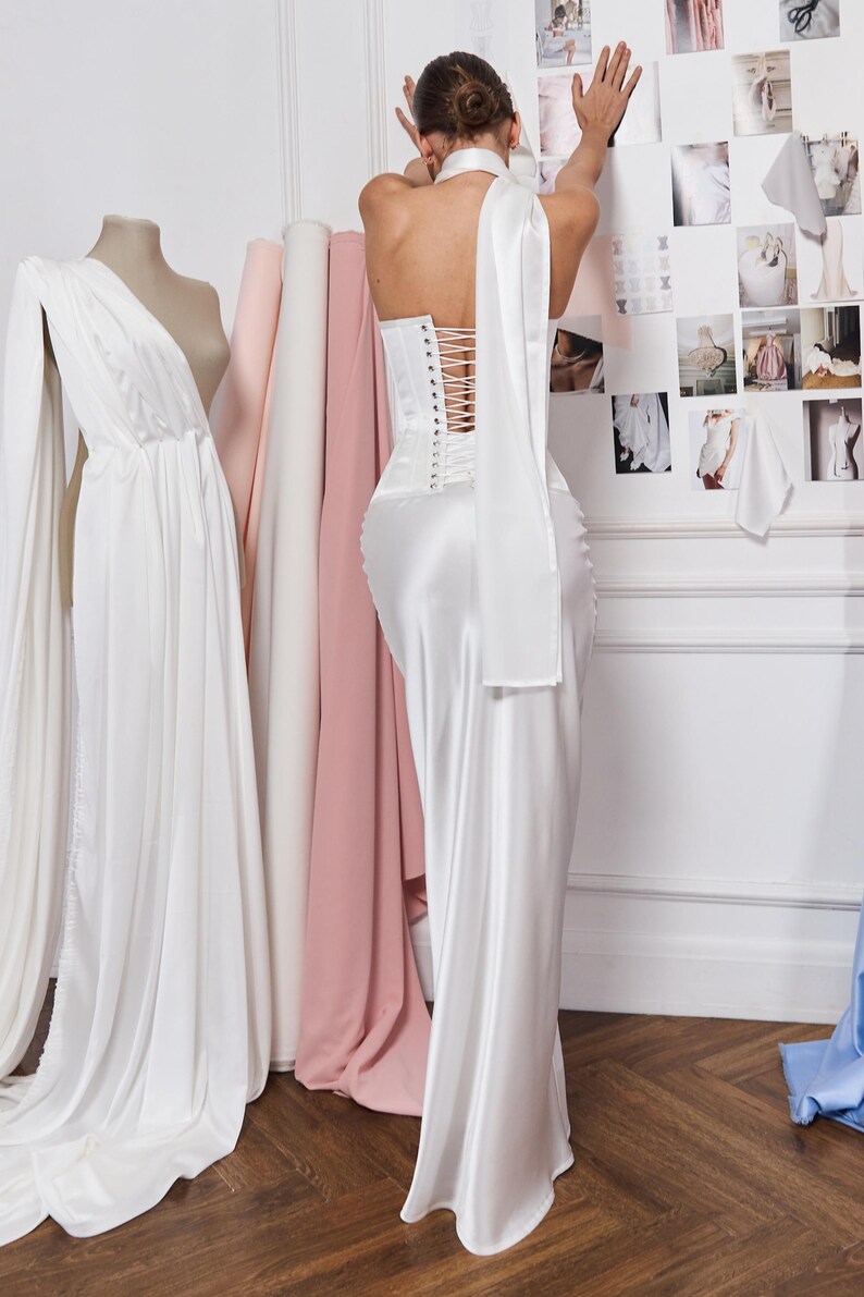 Silk Corset Top: Bridal Separates, Wedding Corset Gown - Reception ...