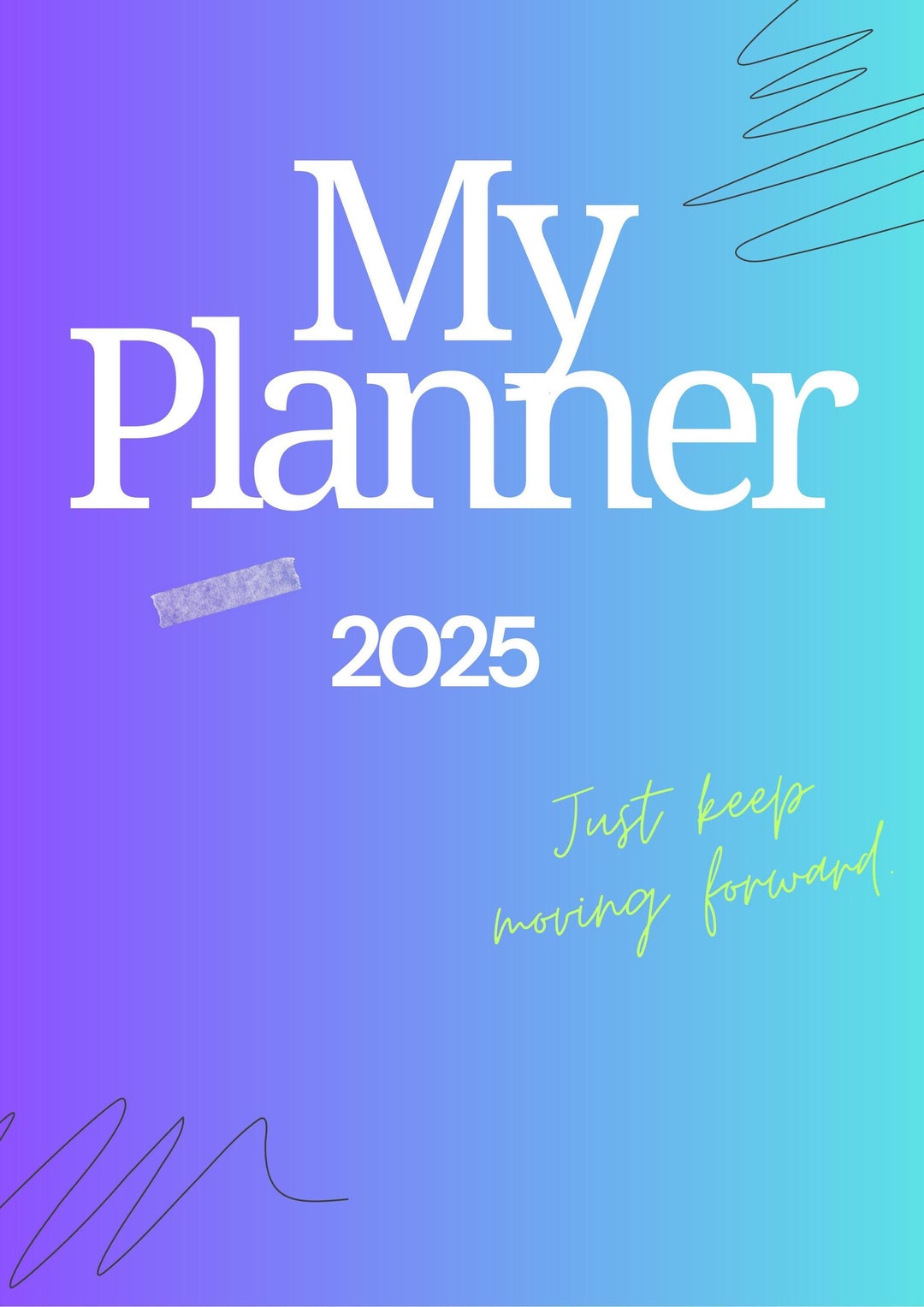 2025 Digital Planner: All in One Daily, Weekly and Monthly Organizer - Etsy