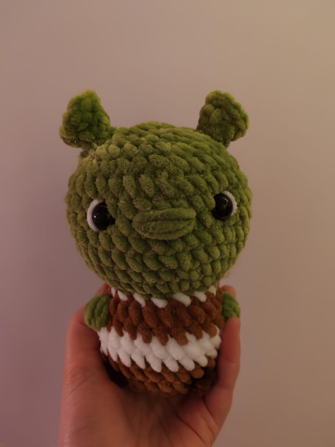 Shrek Insipired Figure Green Ogre Crocheted Amigurumi Gift Present Toy ...