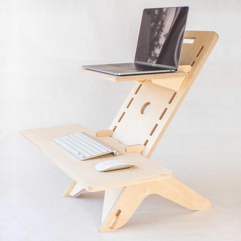 Standing Desk CNC Plans - DXF Dwg SVG Files for Minimalist Ergonomic ...