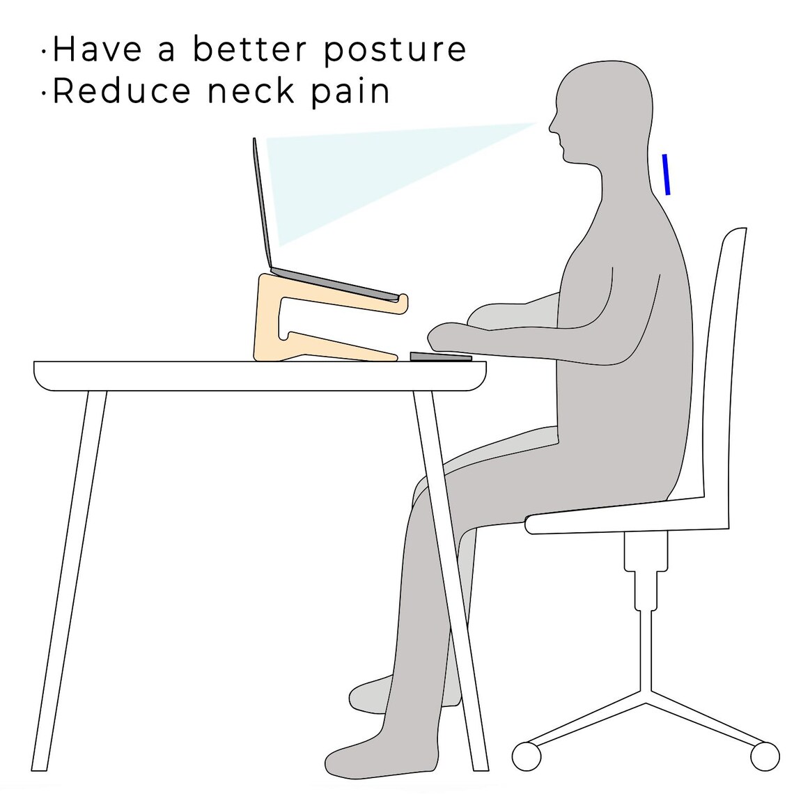 Foldable Laptop Stand CNC Plans - DXF DWG Svg Files for Portable ...