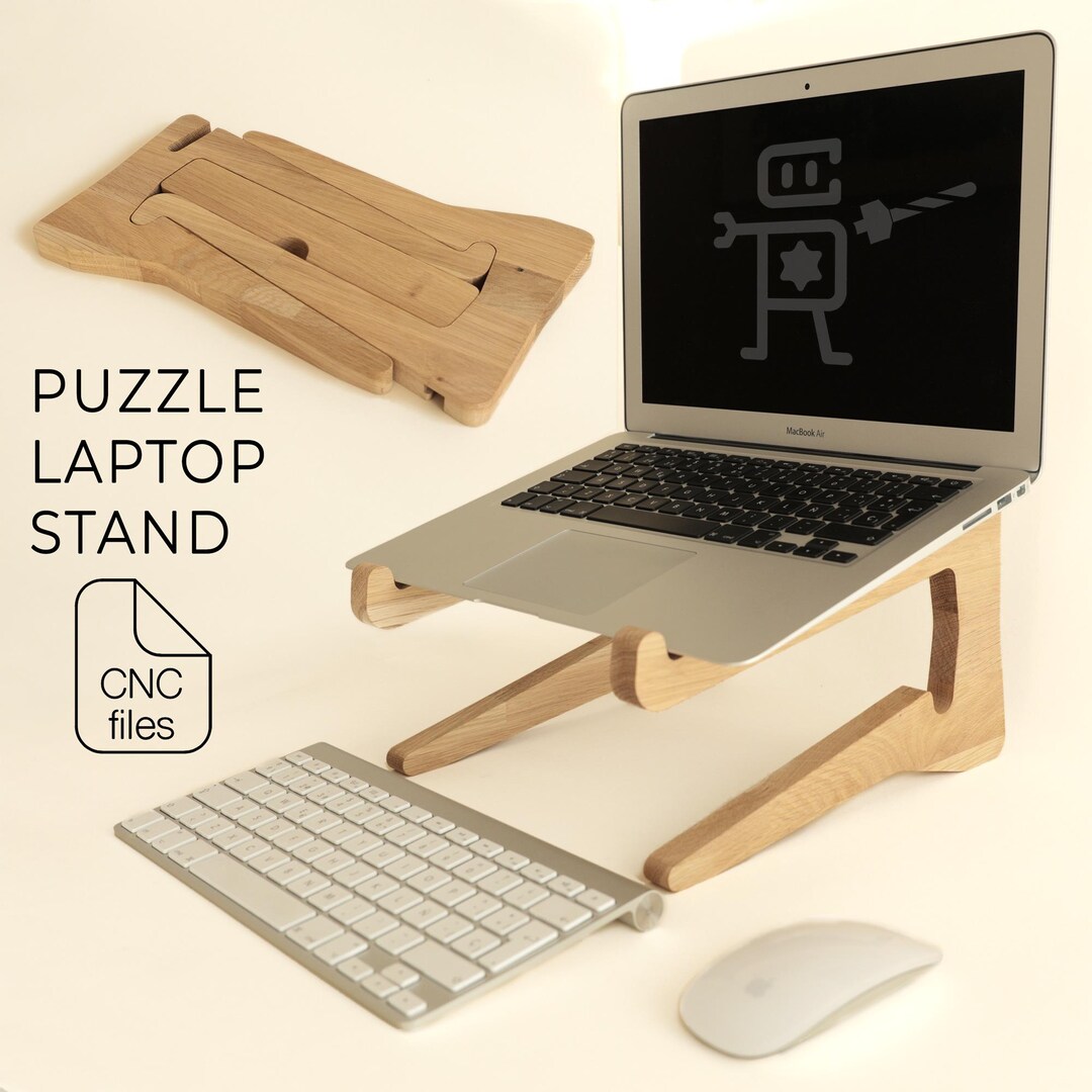 Foldable Laptop Stand CNC Plans - DXF DWG Svg Files for Portable ...