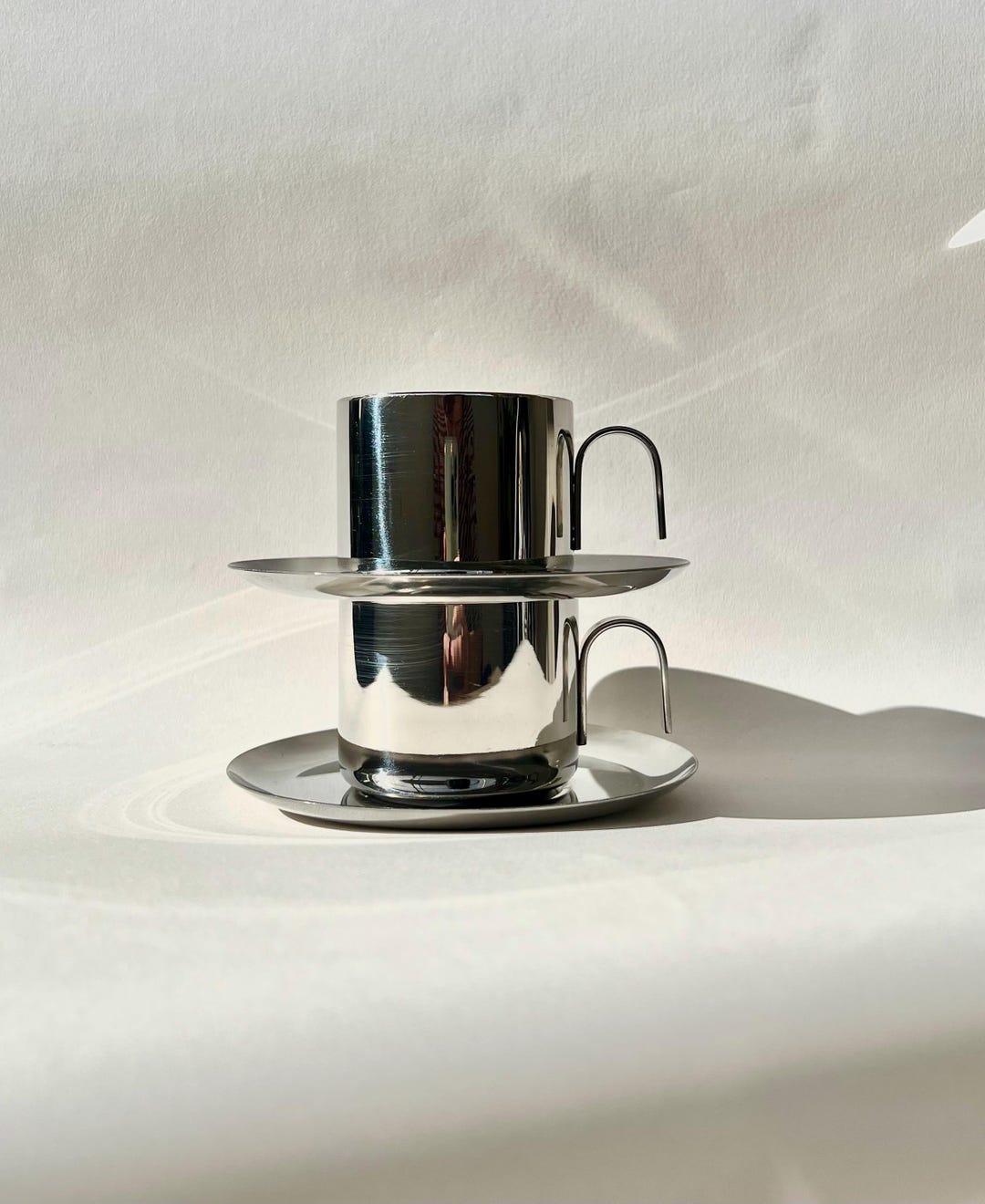 Vintage AMC Coffee Set – Stainless Steel Post Modern Design - Chrome - Etsy