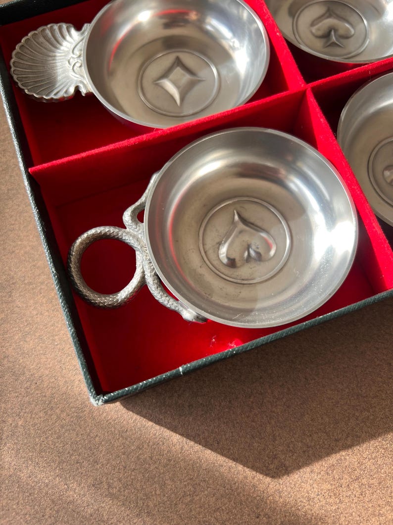 Rare Vintage Les Etains Du Manoir Paris France Tastevins - Playing ...