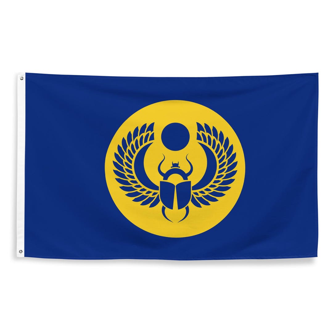 Ancient Egypt Flag - Scarab Beetle - Ancient Egyptian History Flag Gift ...