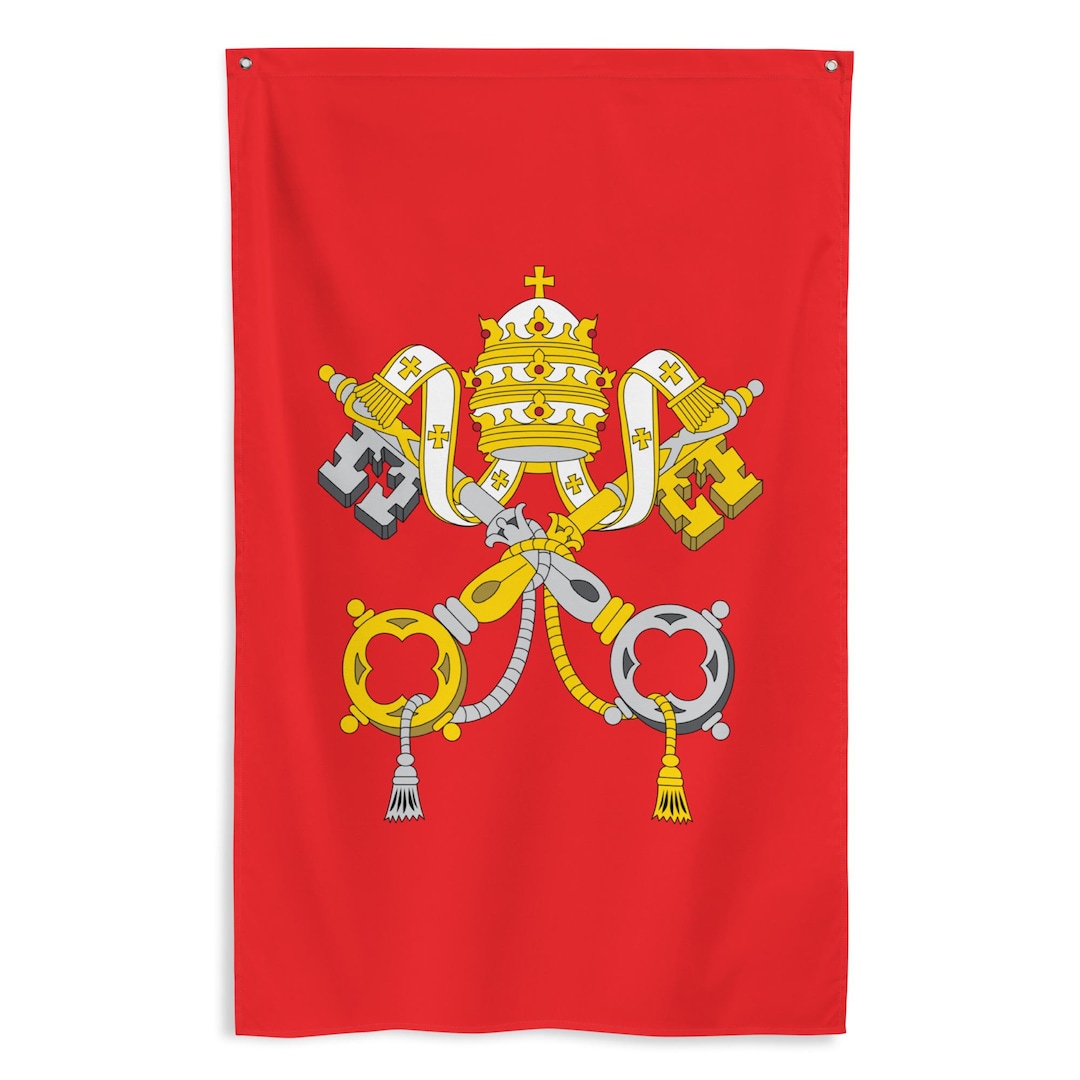 Vatican City Coat of Arms Banner - Holy See Religious Christian ...