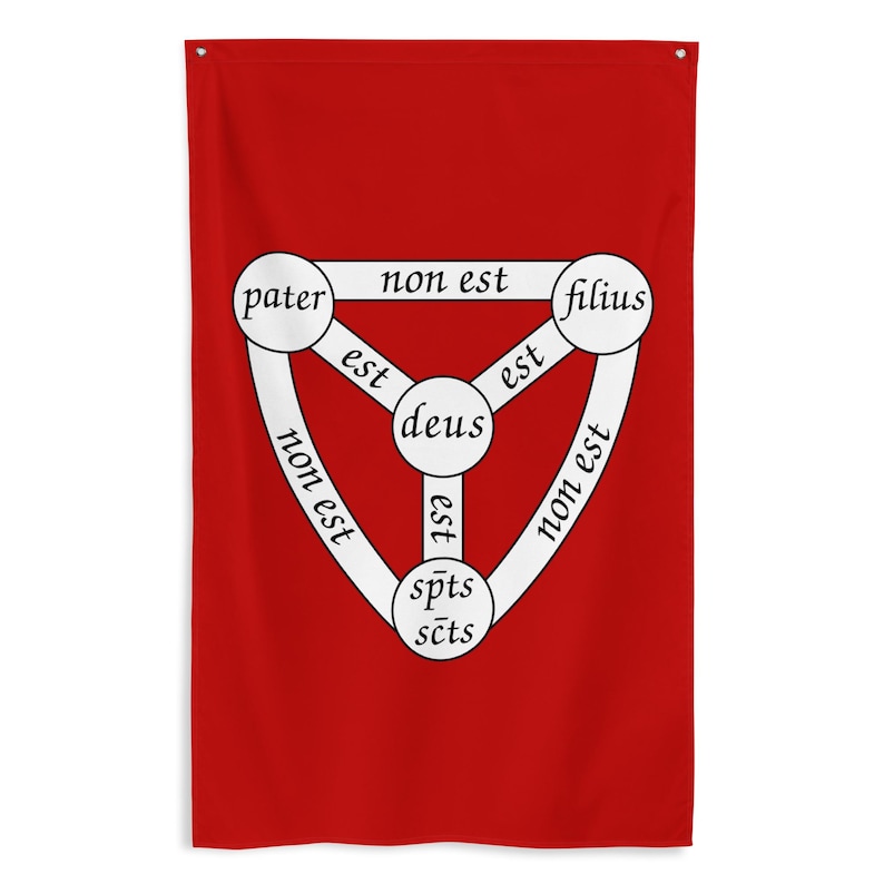 Holy Trinity Banner - Medieval Christian Flag - Catholic Protestant ...