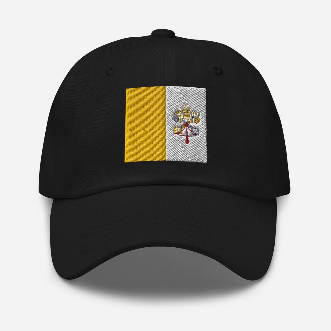 Vatican City Square Flag Cap - Adjustable Embroidered Dad Hat ...