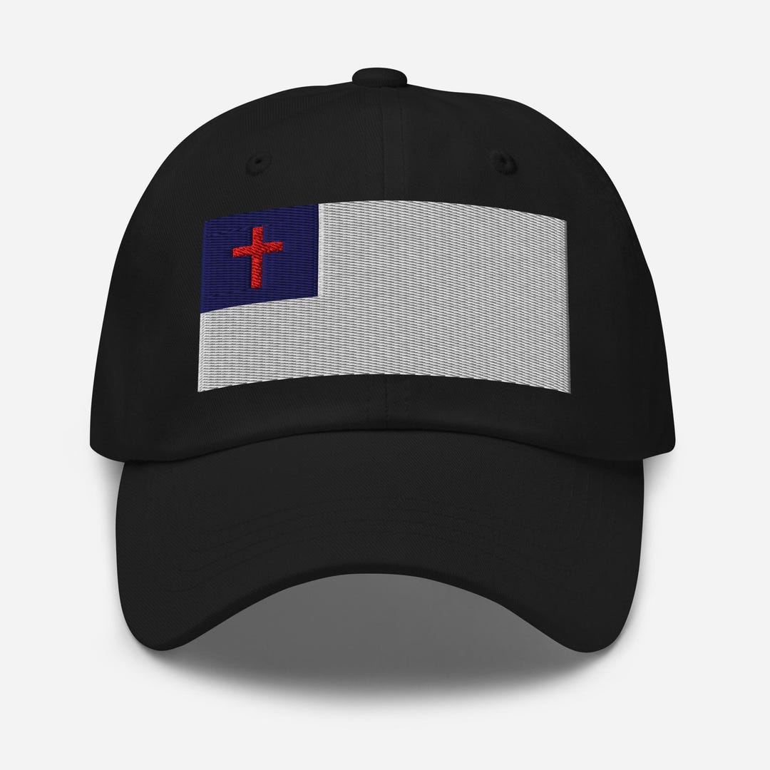 Christian Flag Cap - Adjustable Embroidered Dad Hat - Christianity ...