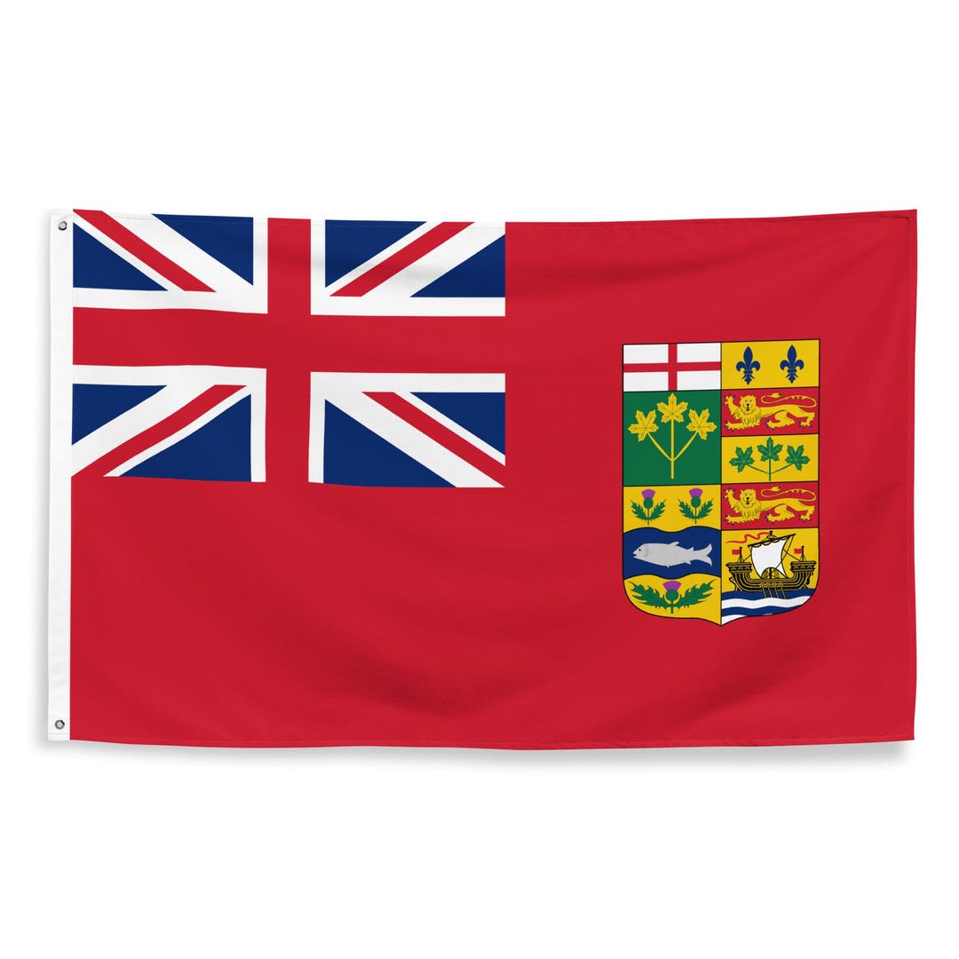 Old Canada Flag (1868 - 1921) - Canadian Red Ensign - Patriotic ...