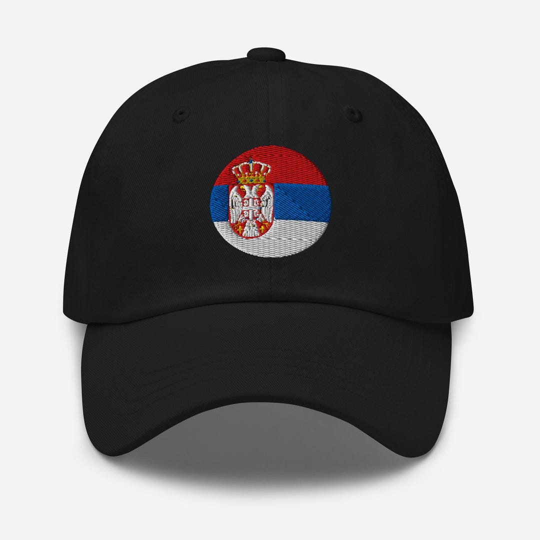 Serbia Circle Flag Cap Adjustable Embroidered Dad Hat Patriotic Serbian ...