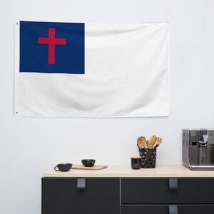 Christian Flag - Flag of Christianity - Baptist Lutheran Methodist ...