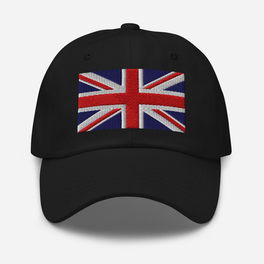 Union Jack United Kingdom Flag Cap - Adjustable Embroidered Dad Hat ...