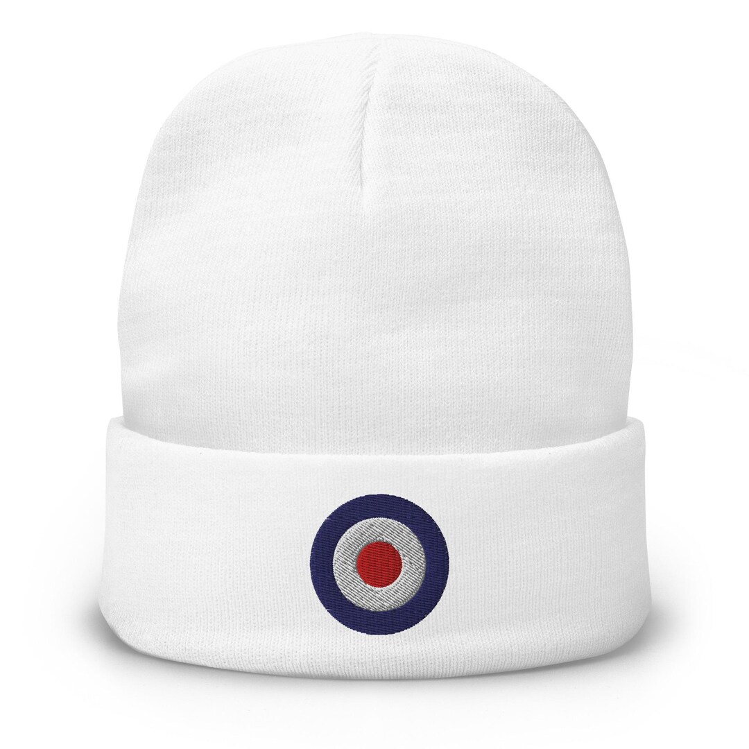 Royal Air Force RAF Circle Roundel Beanie - Embroidered Winter Beanie ...