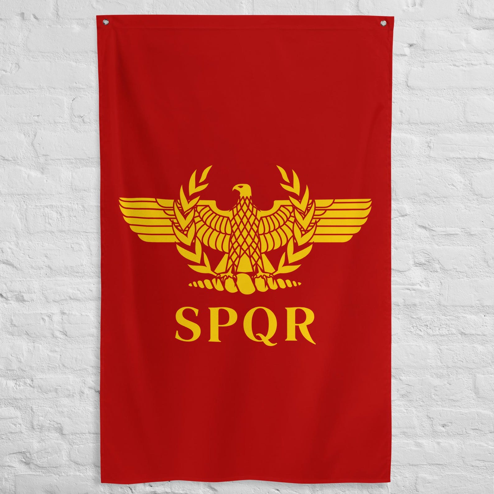 Ancient Rome Eagle Flag - Roman Empire SPQR Banner - Julius Caesar ...