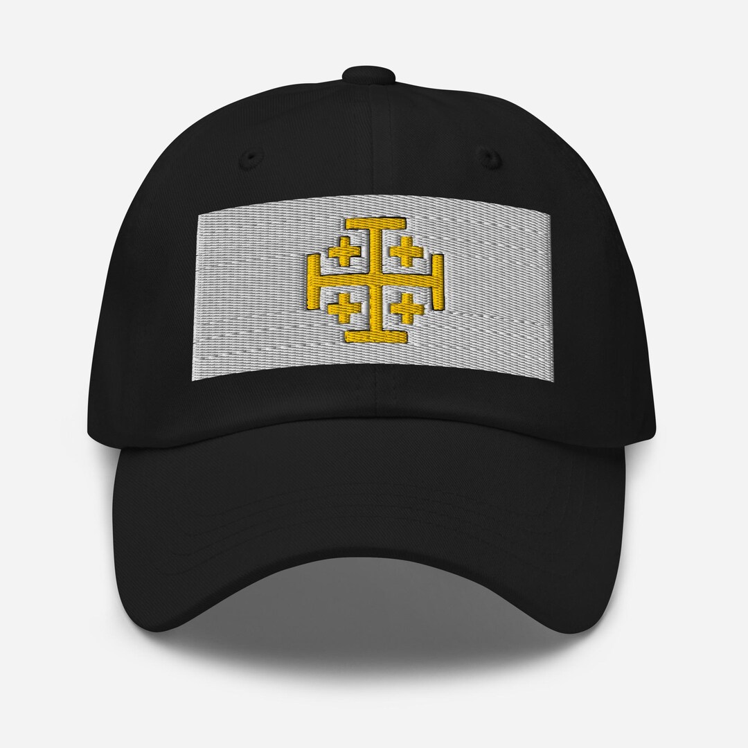 Kingdom of Jerusalem Flag Cap Adjustable Embroidered Dad Hat the ...