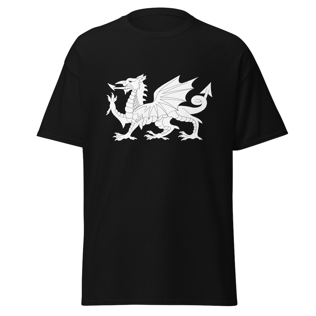 White Dragon Anglo Saxon T-shirt - Anglo-saxon England Shirt - English ...