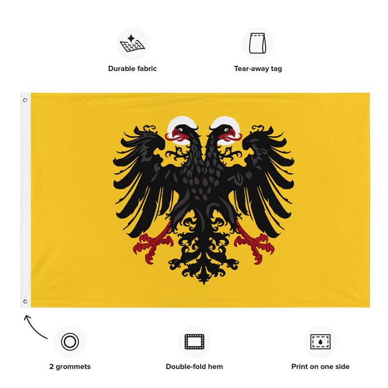 Holy Roman Empire Flag - Medieval European History Wall Decor ...