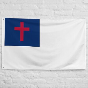 Christian Flag - Flag of Christianity - Baptist Lutheran Methodist ...
