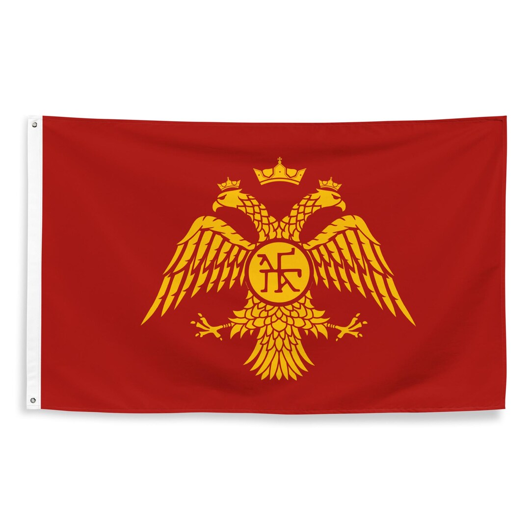 Byzantine Empire Coat of Arms Flag - Christian Byzantium Constantinople ...
