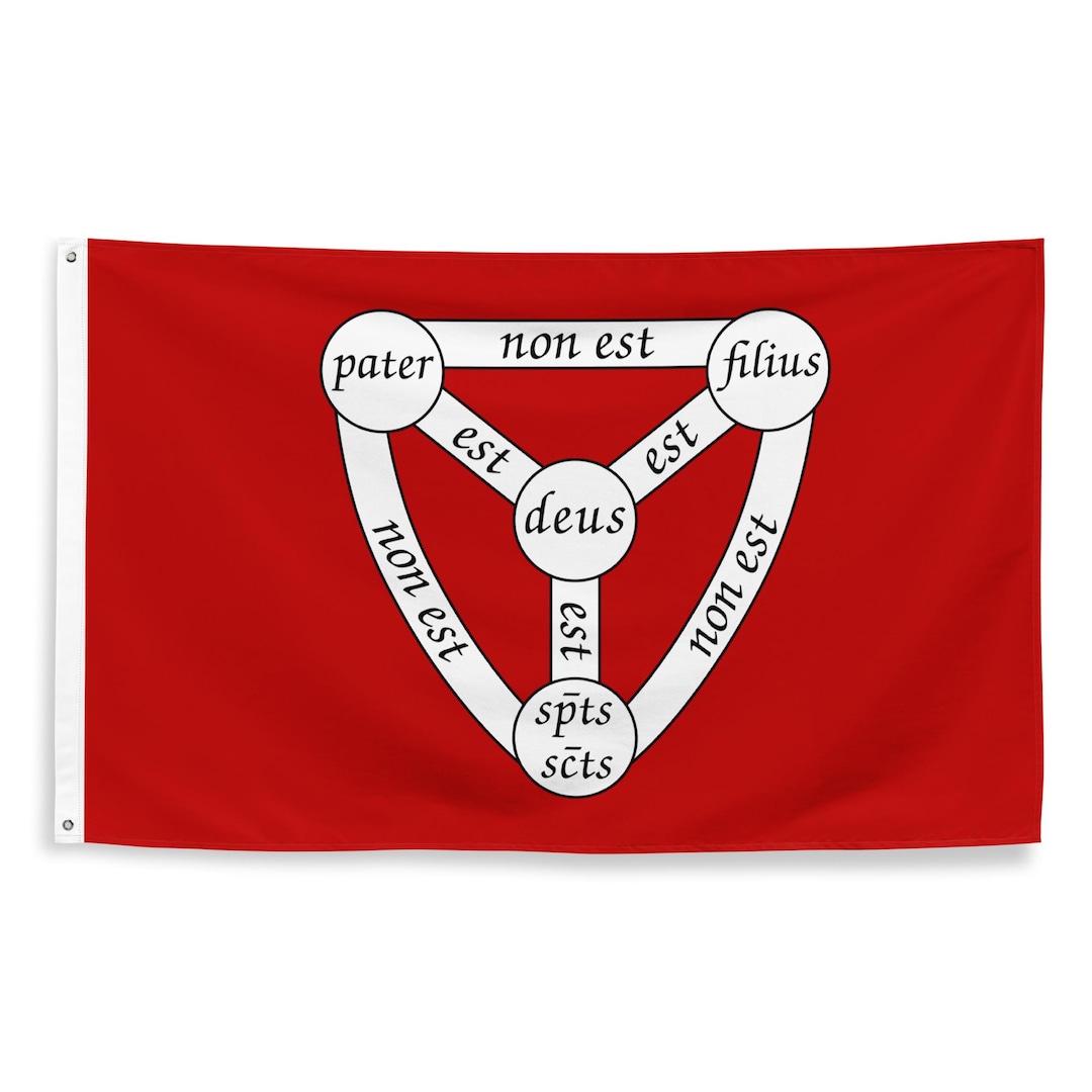 Holy Trinity Flag - Medieval Christian Banner - Catholic Protestant ...