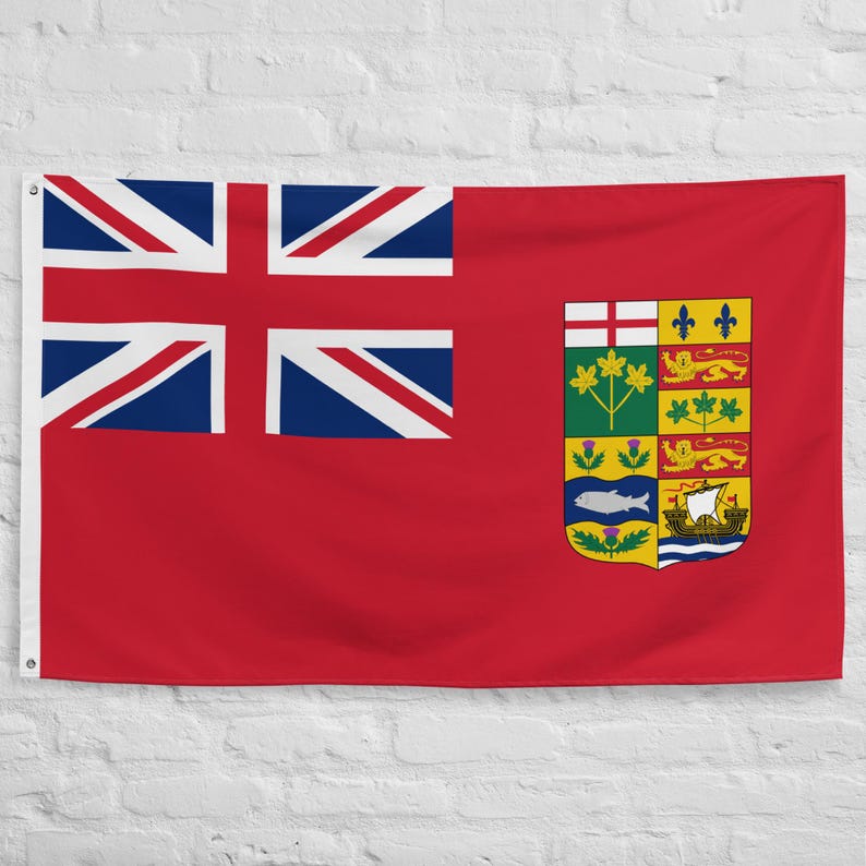 Old Canada Flag (1868 - 1921) - Canadian Red Ensign - Patriotic ...