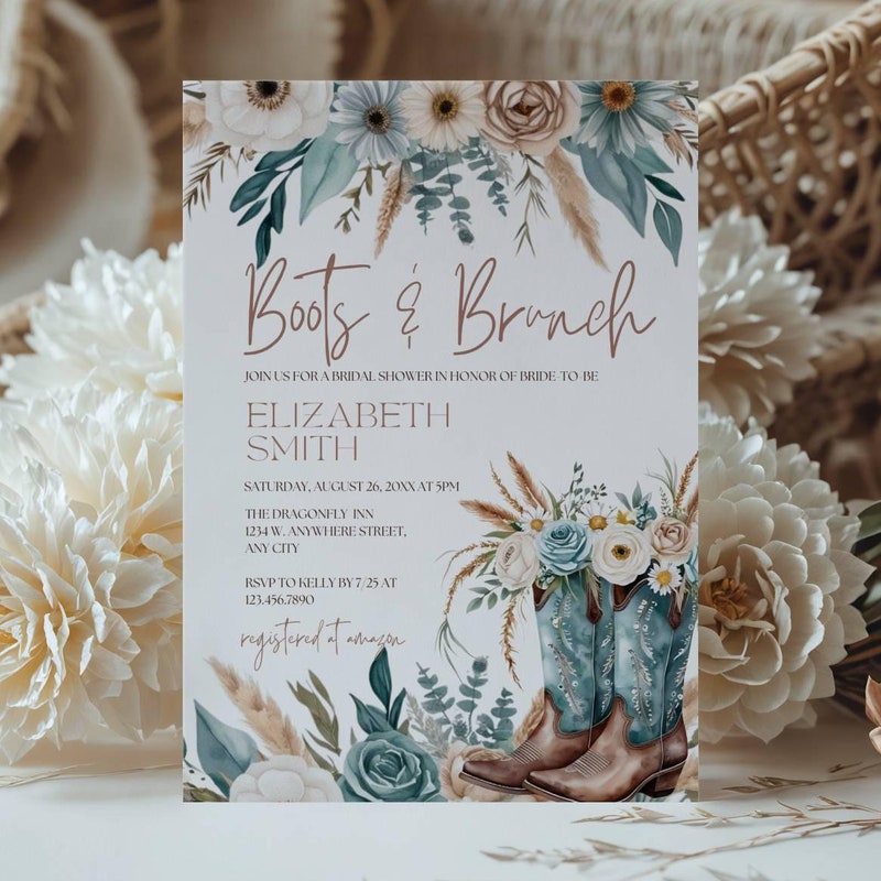 Bohemian Invite - Etsy