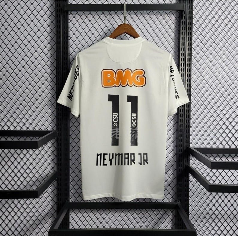 Neymar Jr Santos 2011 retro-shirt - Etsy Nederland