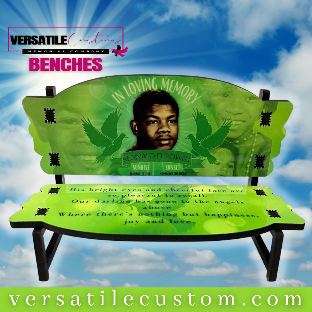 Custom Memorial Keepsake Sublimation Bench - Etsy