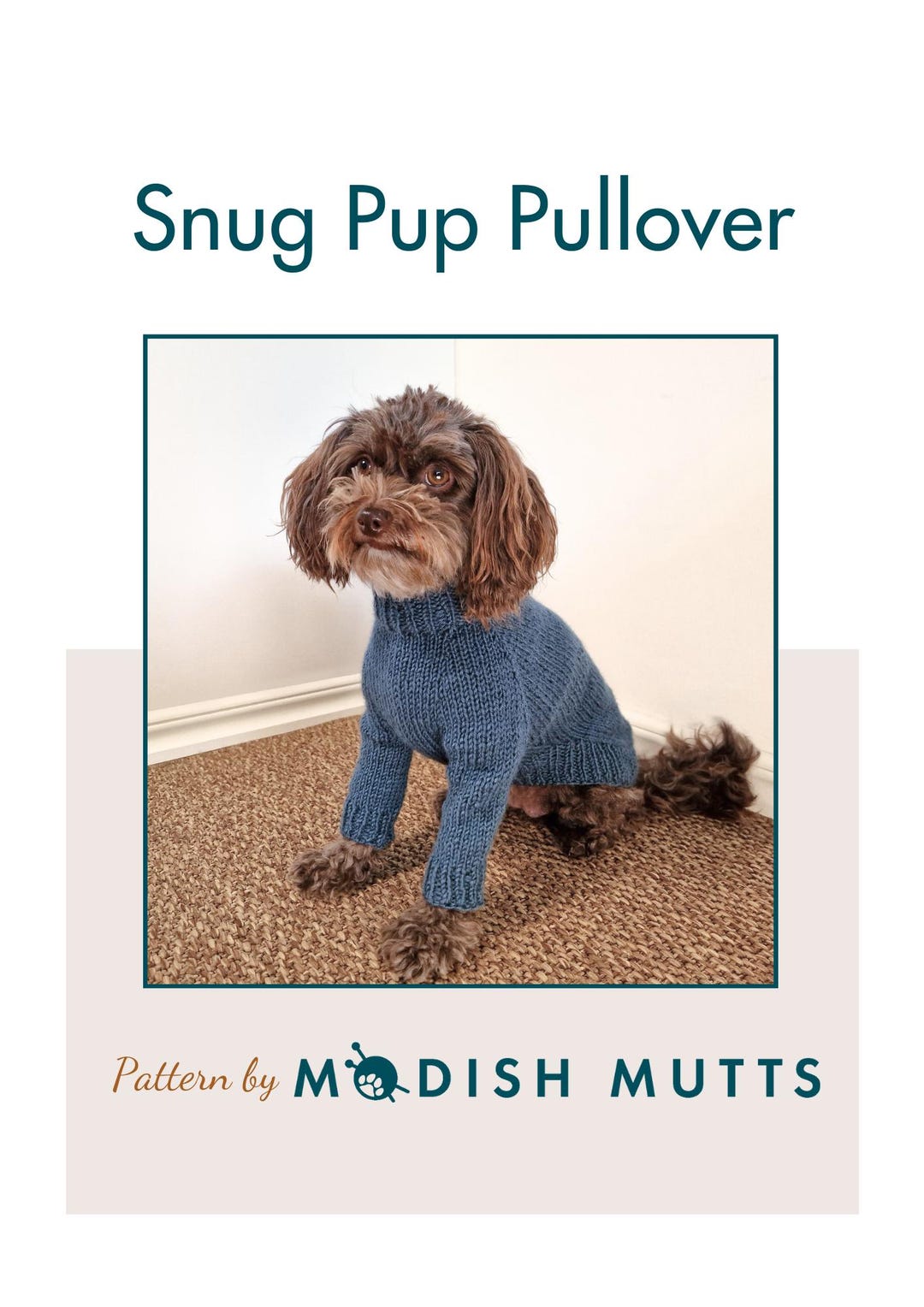 Knitting Pattern – Dog Sweater. Snug Pup Pullover. PDF Download - Etsy