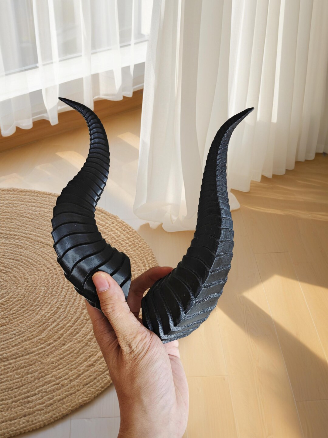 3D Printed Cosplay Horns, Halloween Costume Dragon Horns, Resin 3D ...