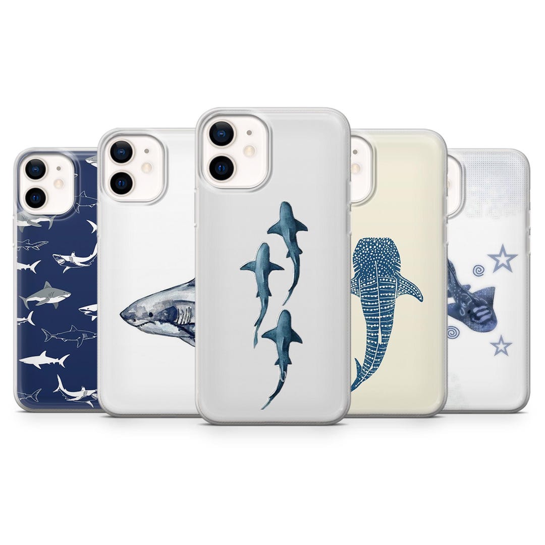 Shark Phone Case Sea Life Ocean Cover for iPhone 17pro, 16, 15, 14, 13 ...