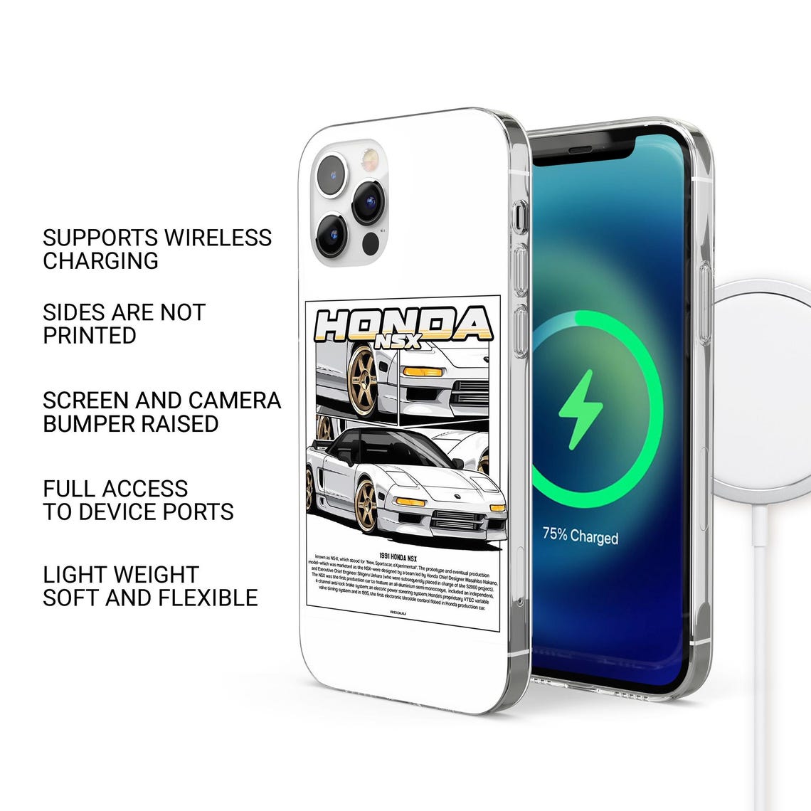 Car Phone Case JDM Cars Cover for iPhone 17pro, 16, 15, 14, 13, 12 ...