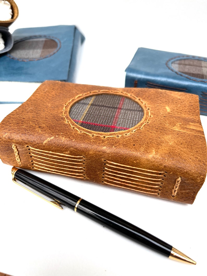 Outlander Tartan Leather Journal: Handmade Travel Notebook, Scottish ...
