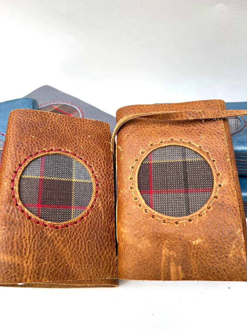 Outlander Tartan Leather Journal: Handmade Travel Notebook, Scottish ...