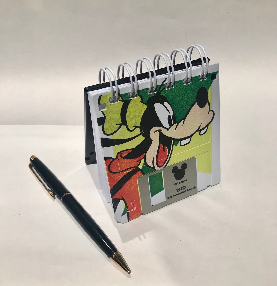 Goofy Geek Book - Floppy Disk Notebook Nerd Gift Recycled Upcycled ...