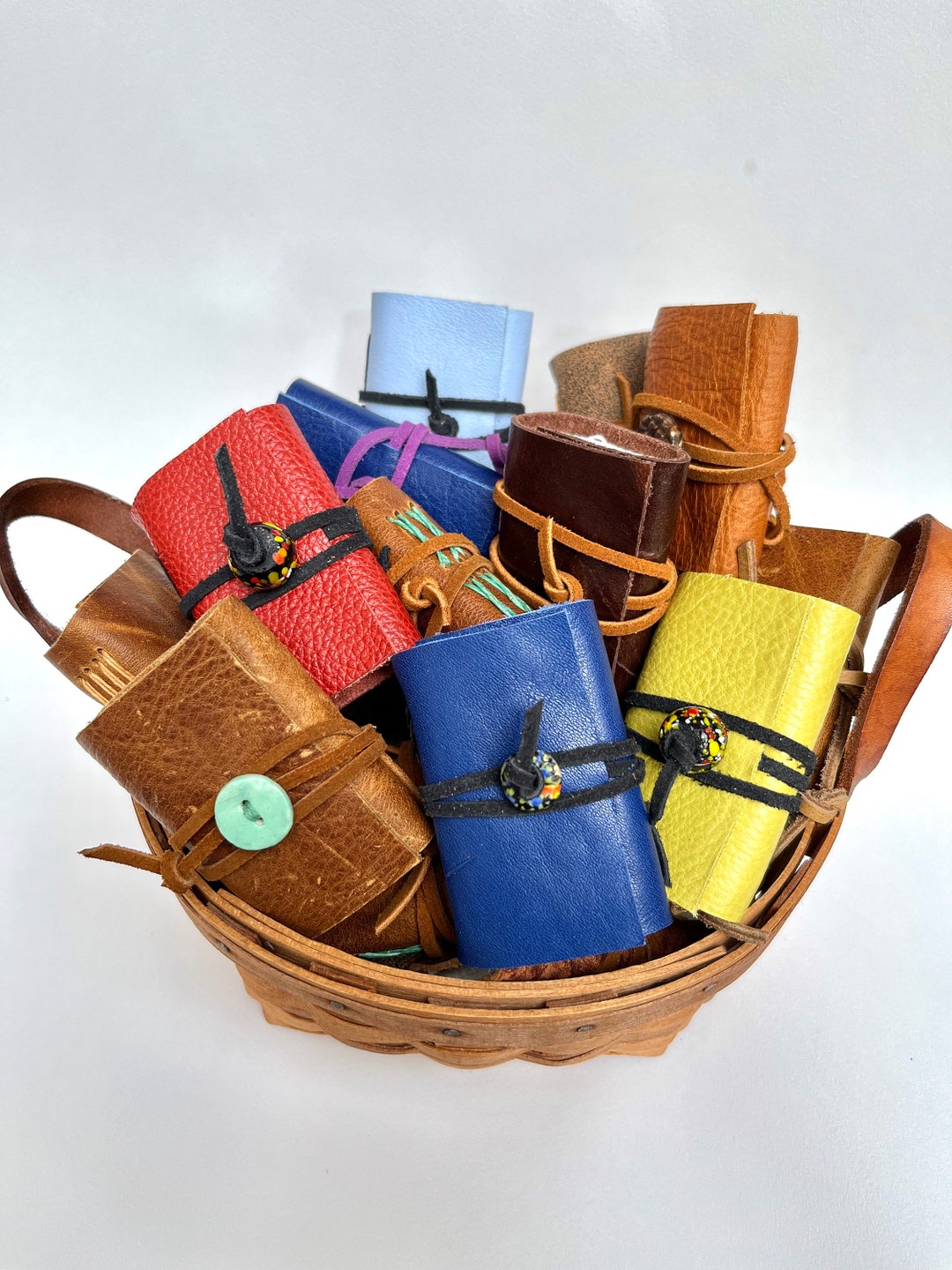 Wee Mini Leather Notebook Travel Diary Journal Handmade - Stocking ...