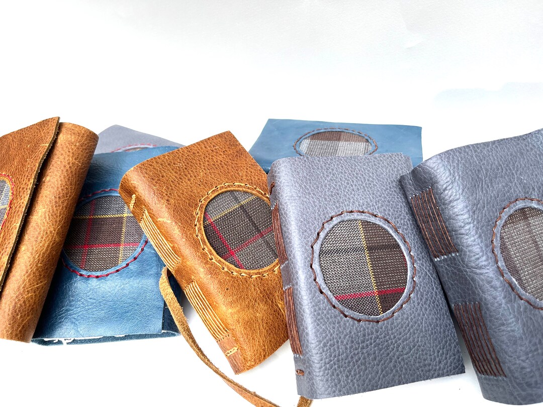 Outlander Tartan Leather Journal: Handmade Travel Notebook, Scottish ...