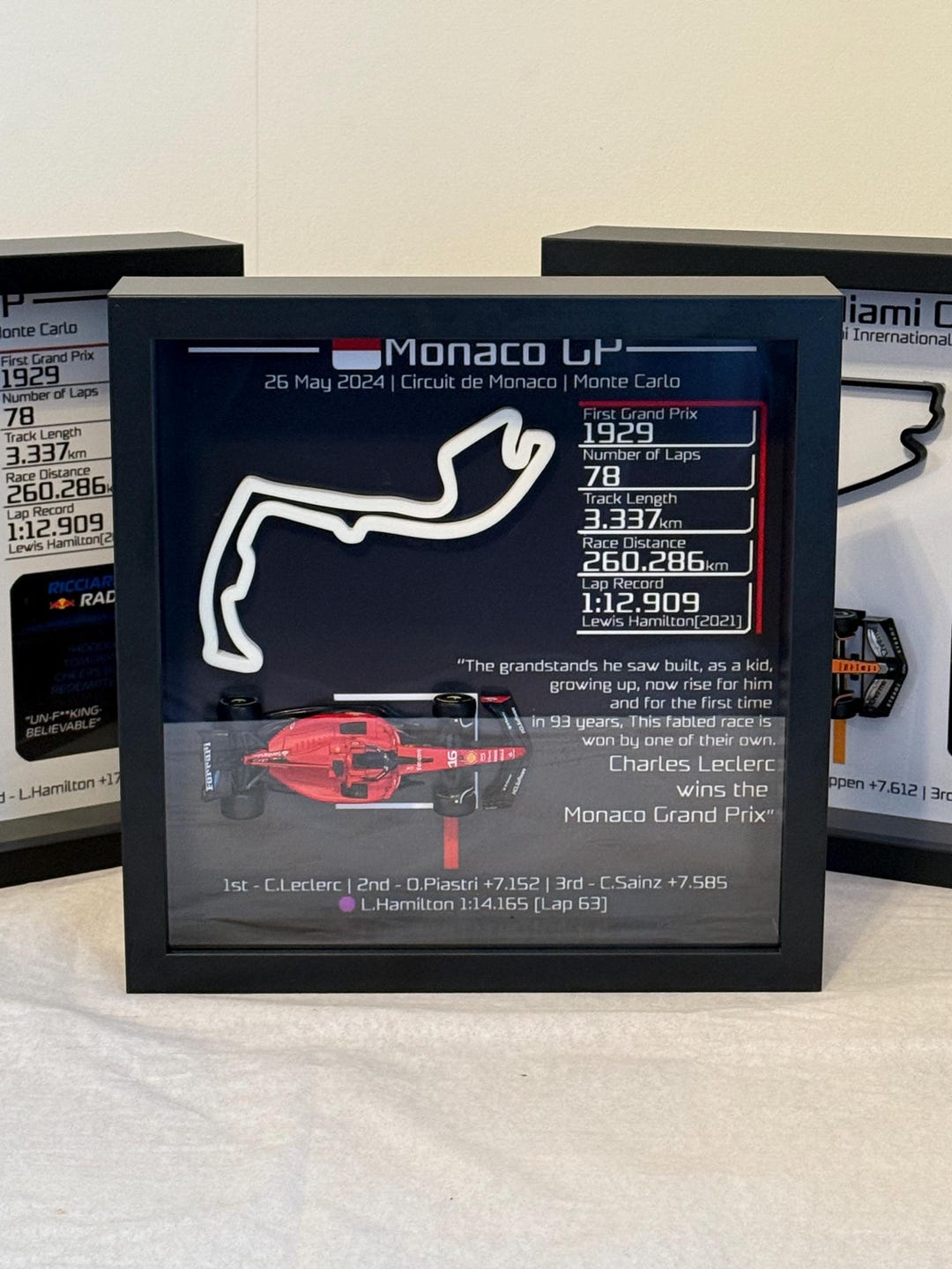 Custom F1 Car and Track 3D Art Frame - Etsy