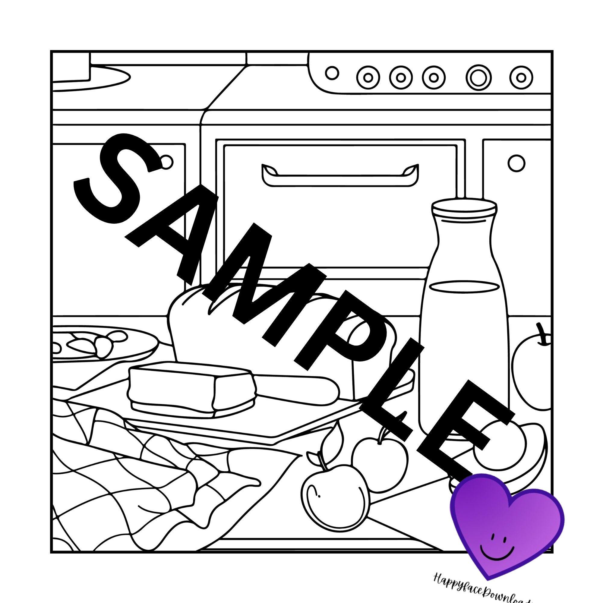 Cozy Girl Colouring | 30 Bold & Easy Comfy Home Illustrations ...