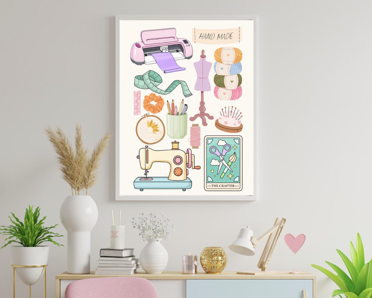 Printable Craft Room Poster - Wall Decor for Your Craft Space - Etsy