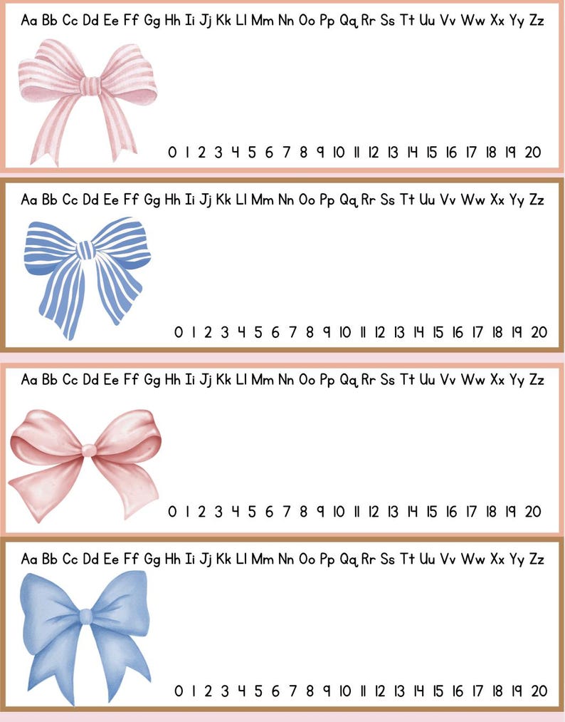 Pink Bow Classroom Decor - Etsy