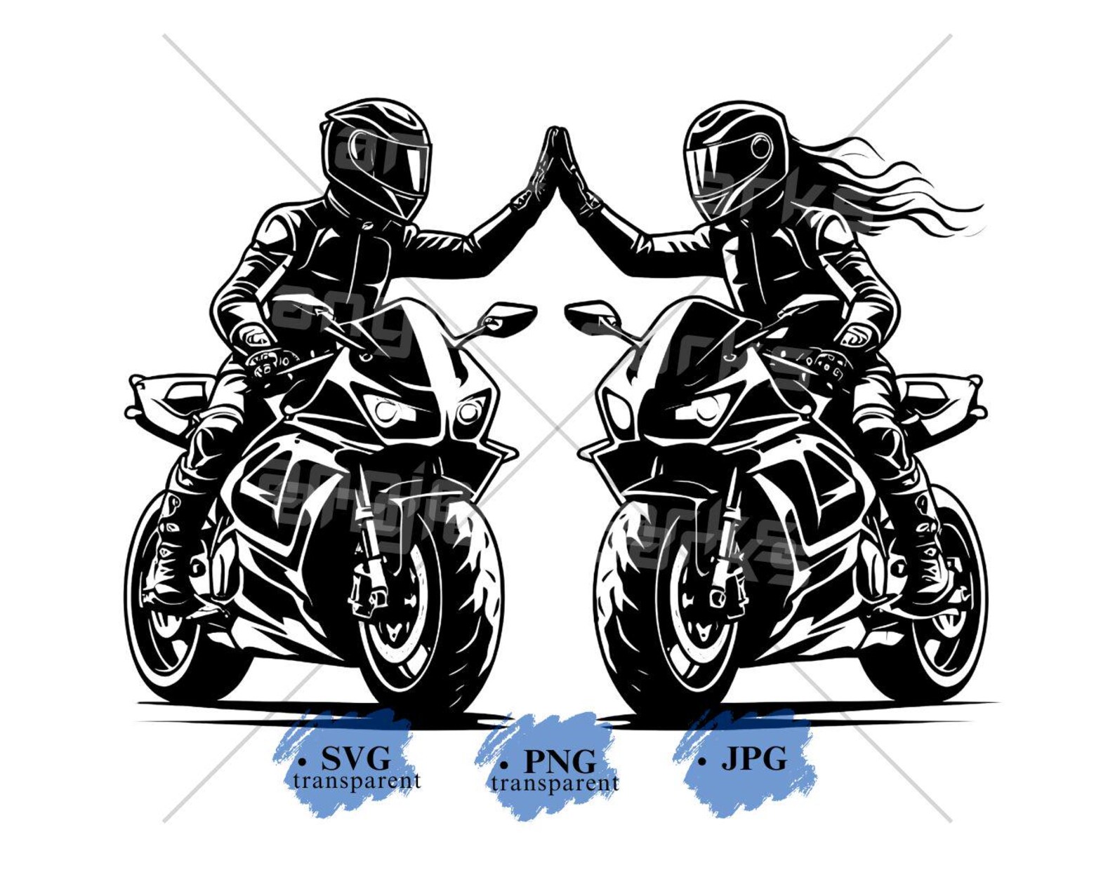Biker Couple SVG Motocross PNG, Motorcycle Couple Png Image Biker ...