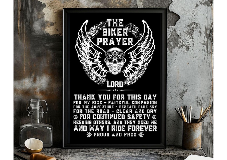 Biker's Prayer Svg, Motorcycle Png, Motorcycle SVG, Bike Rider Png ...