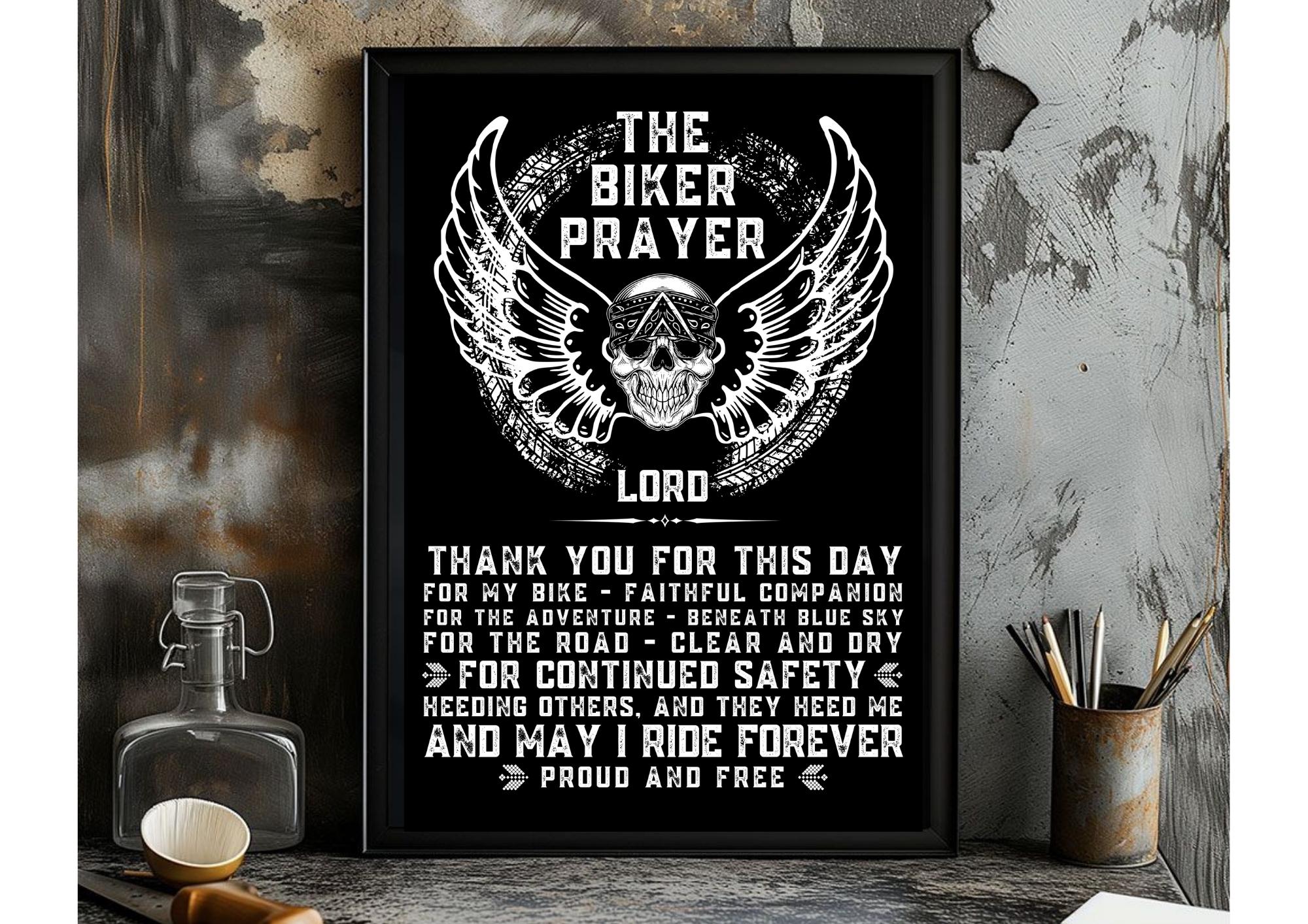 Biker's Prayer Svg, Motorcycle Png, Motorcycle SVG, Bike Rider Png ...