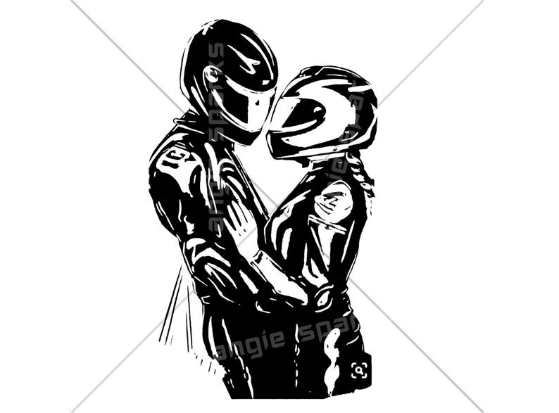Biker Couple SVG Motocross PNG, Motorcycle Couple Png Image Biker ...