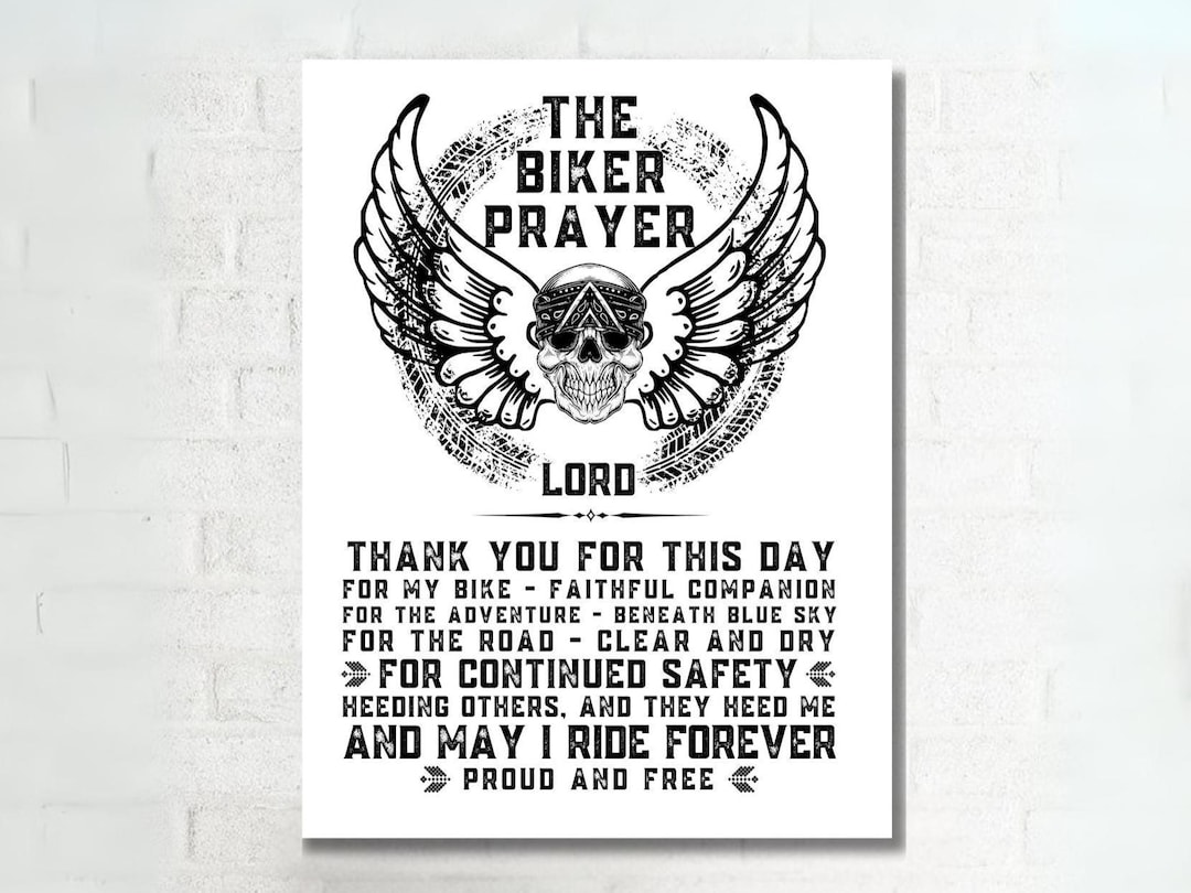Biker's Prayer Svg, Motorcycle Png, Motorcycle SVG, Bike Rider Png ...